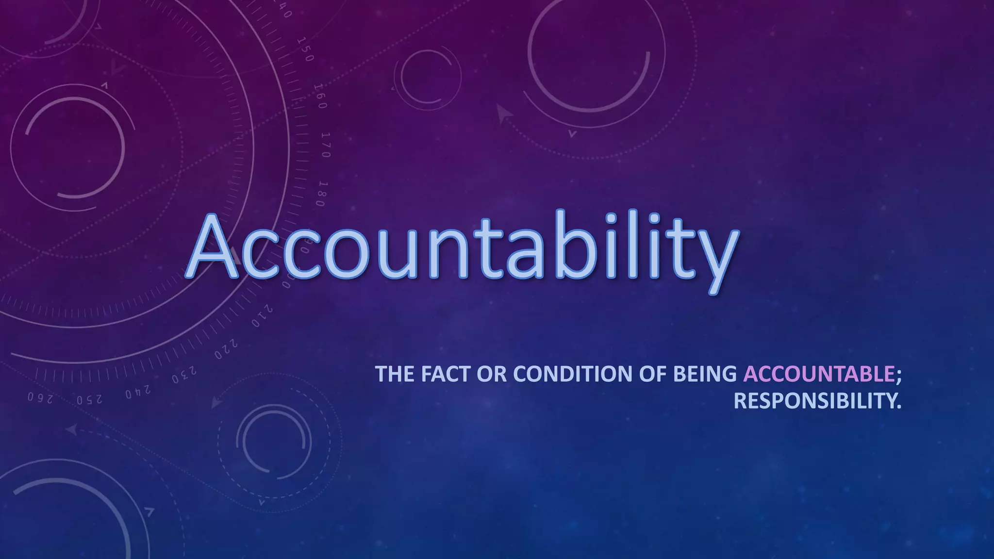 Accountability PowerPoint | PPTX