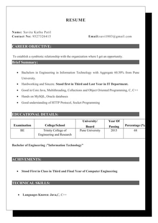 Savita_Patil_Resume (2) | DOC
