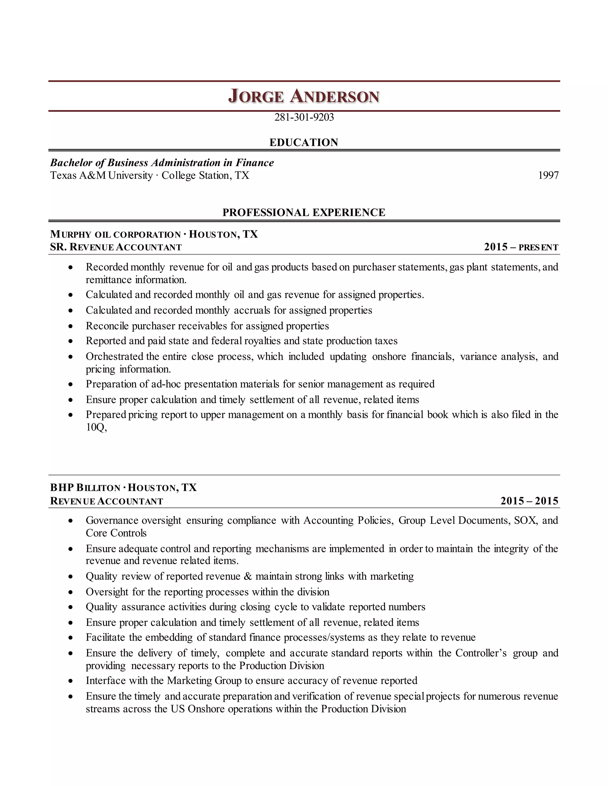 Jorge Anderson-Resume 2016 | PDF