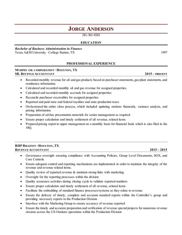 Jorge Anderson-Resume 2016 | PDF
