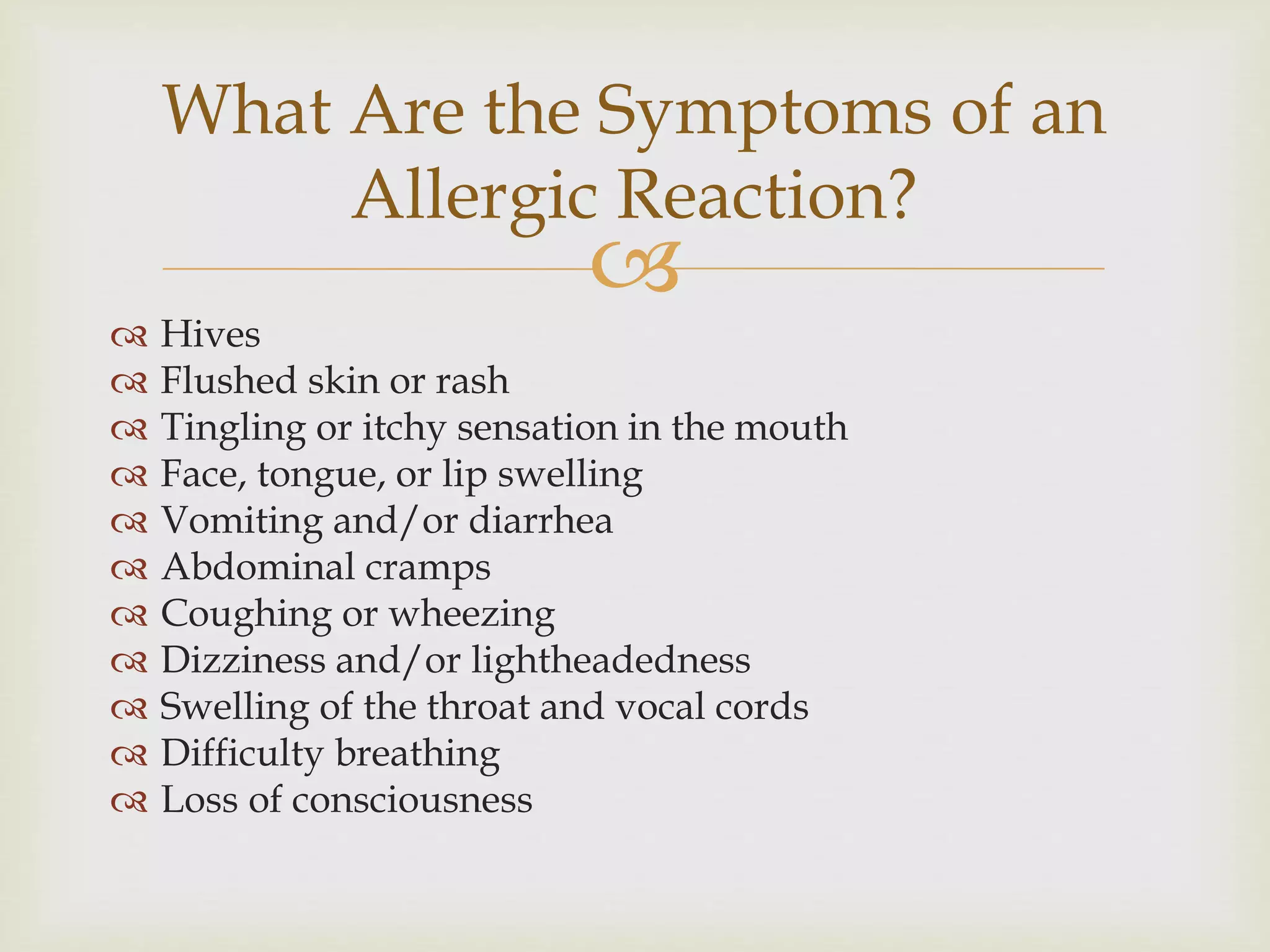Food Allergen Awareness Training | PPTX