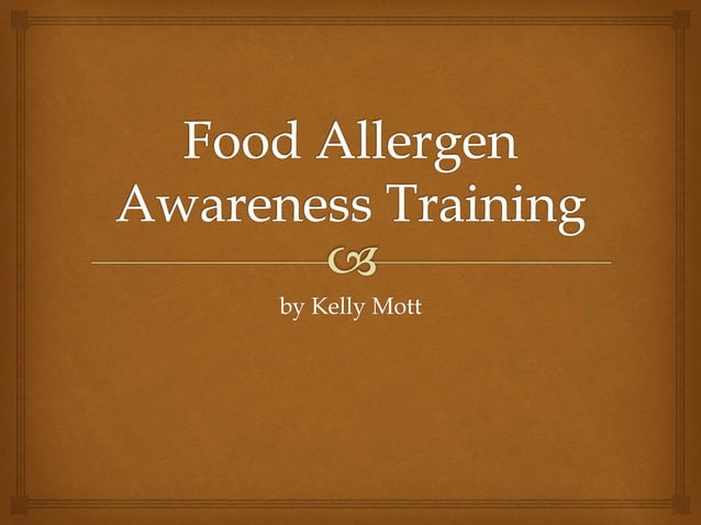 Food Allergen Awareness Training | PPTX | Digestive Disorders ...