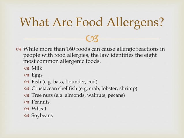 Food Allergen Awareness Training | PPTX | Digestive Disorders ...