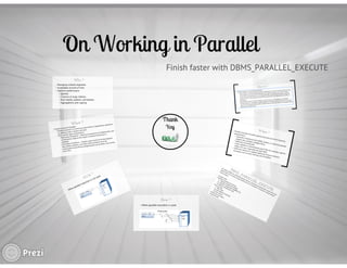 Finish faster with DBMS_PARALLEL_EXECUTE | PDF