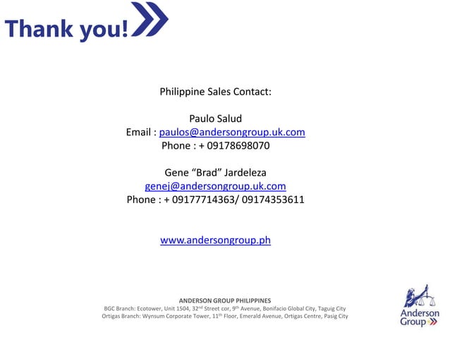 Corporate Profile Anderson Group Philippines | PDF | Computing ...
