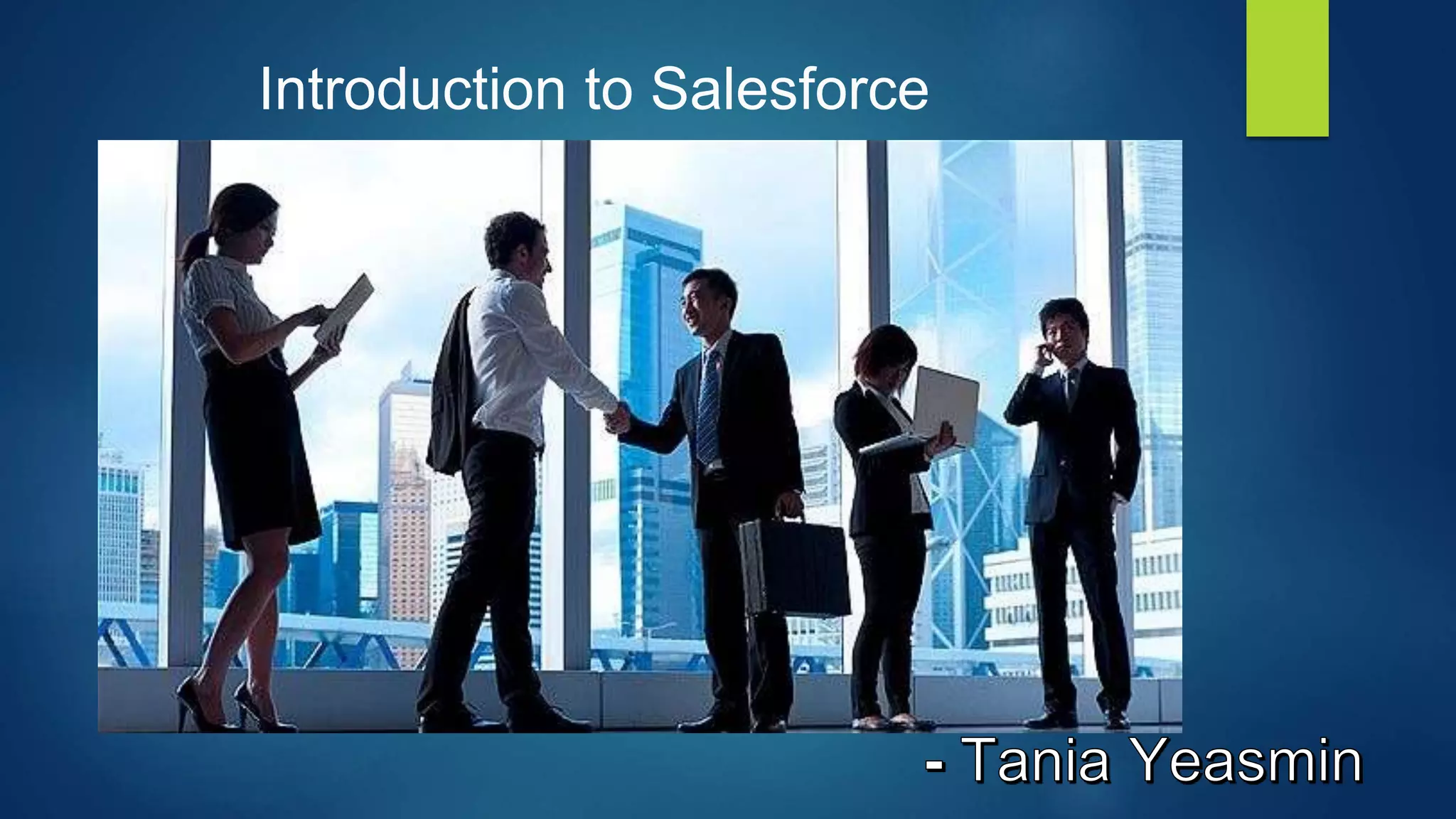 Introduction to salesforce ppt | PPTX