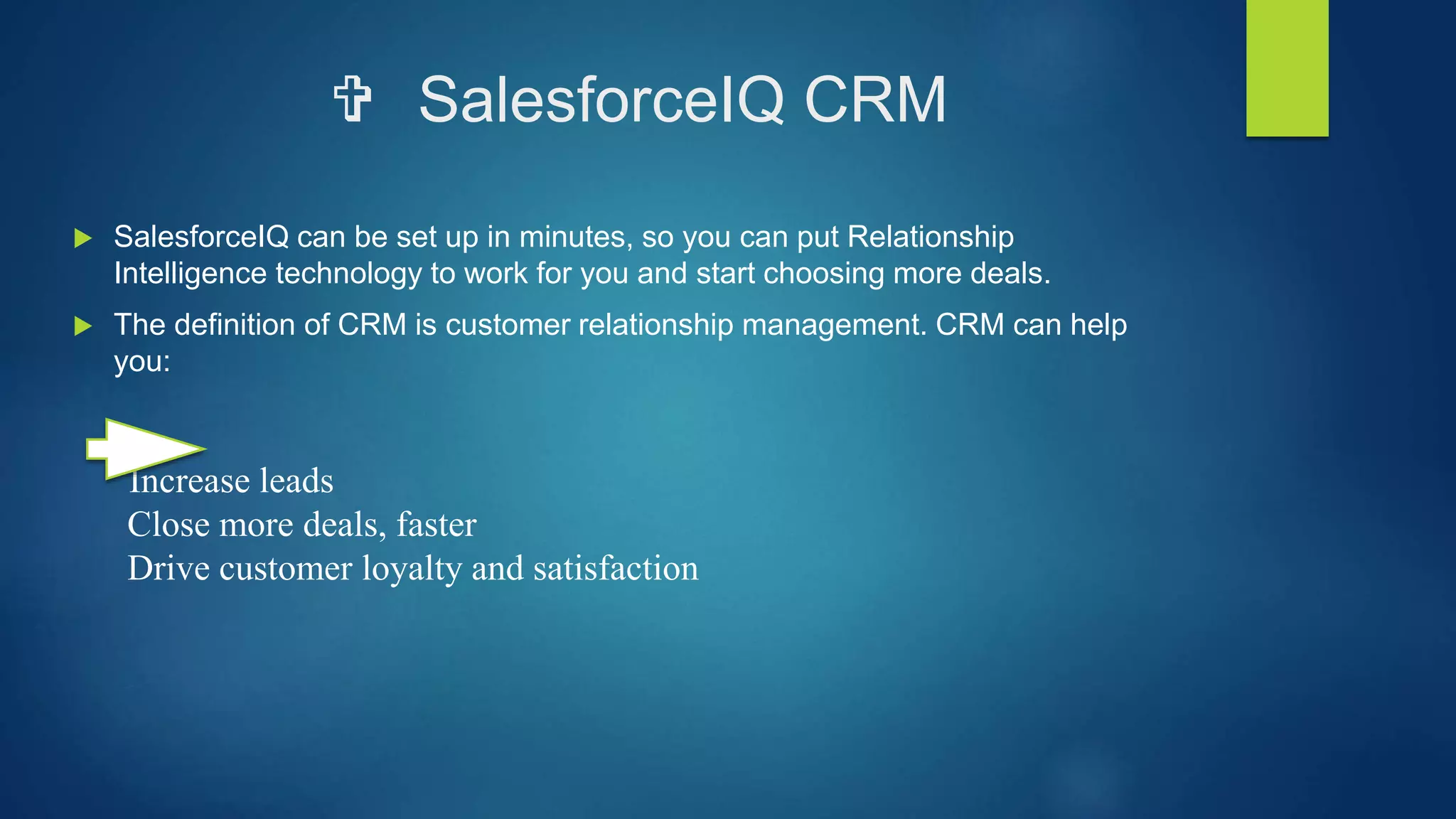 Introduction to salesforce ppt | PPTX