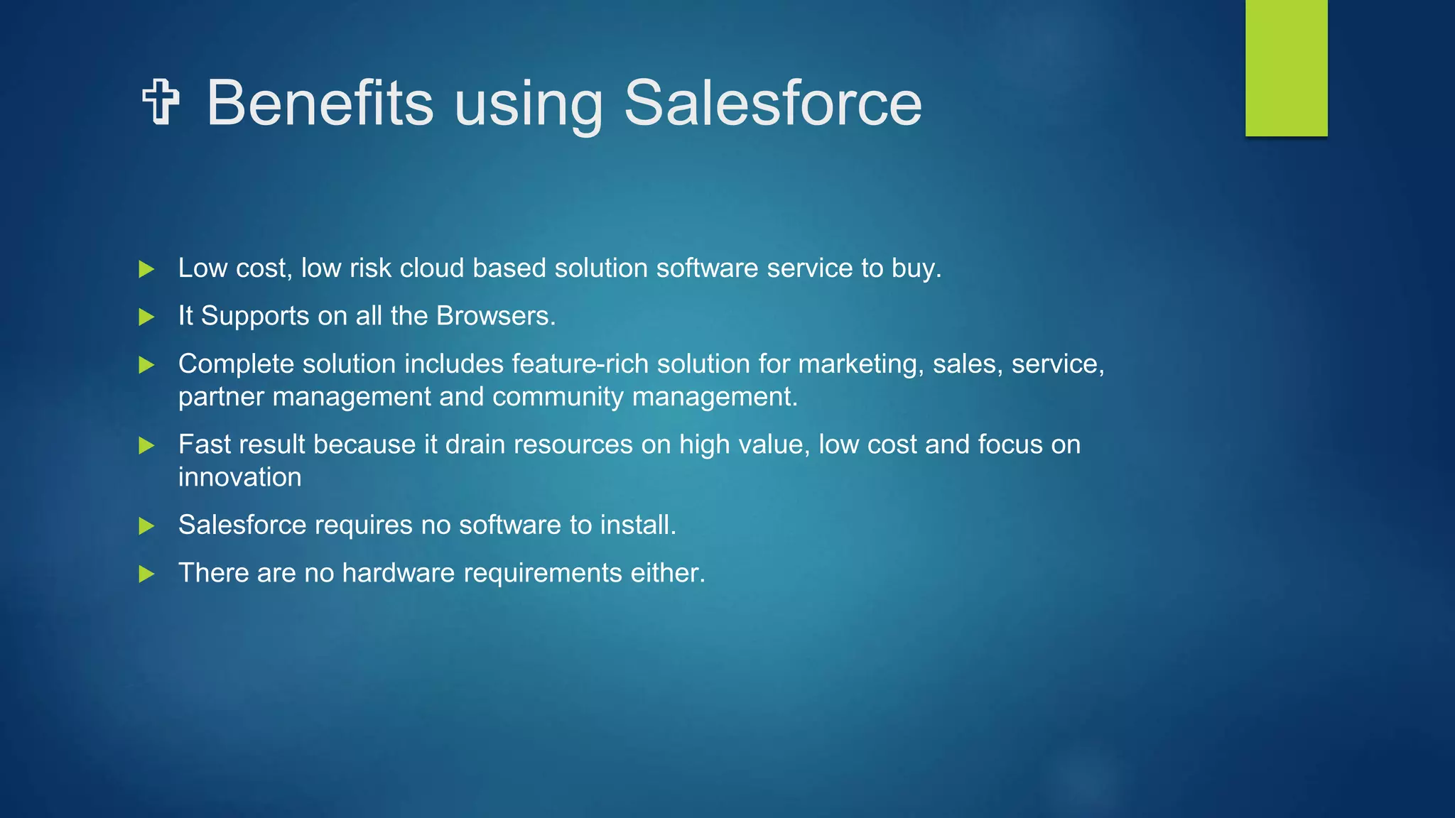 Introduction to salesforce ppt | PPTX
