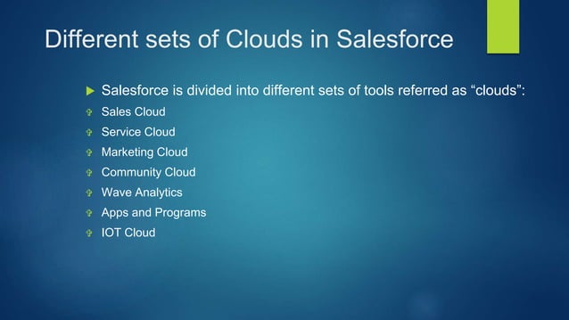 Introduction to salesforce ppt | PPTX | Cloud Computing | Internet