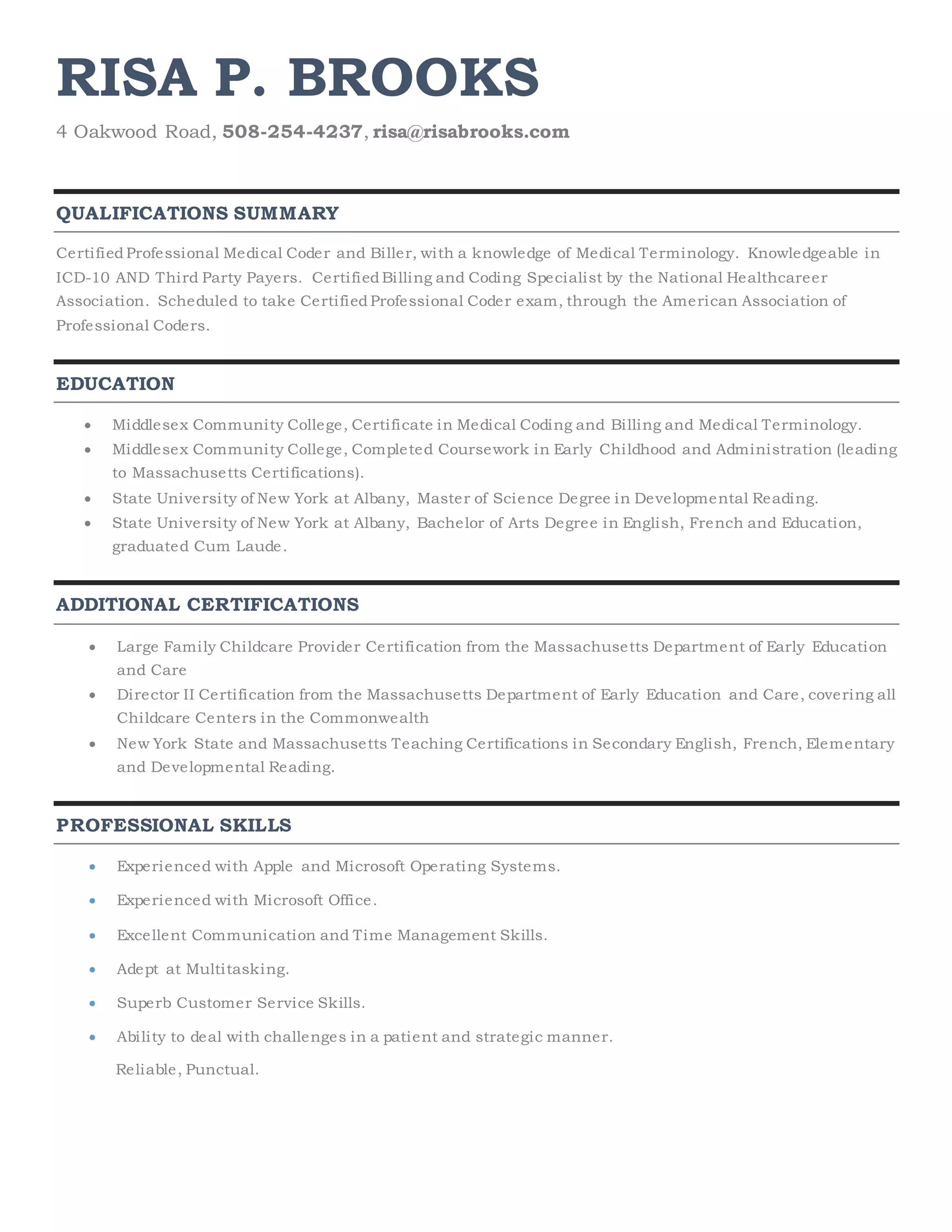 Risa's best coding resume | PDF