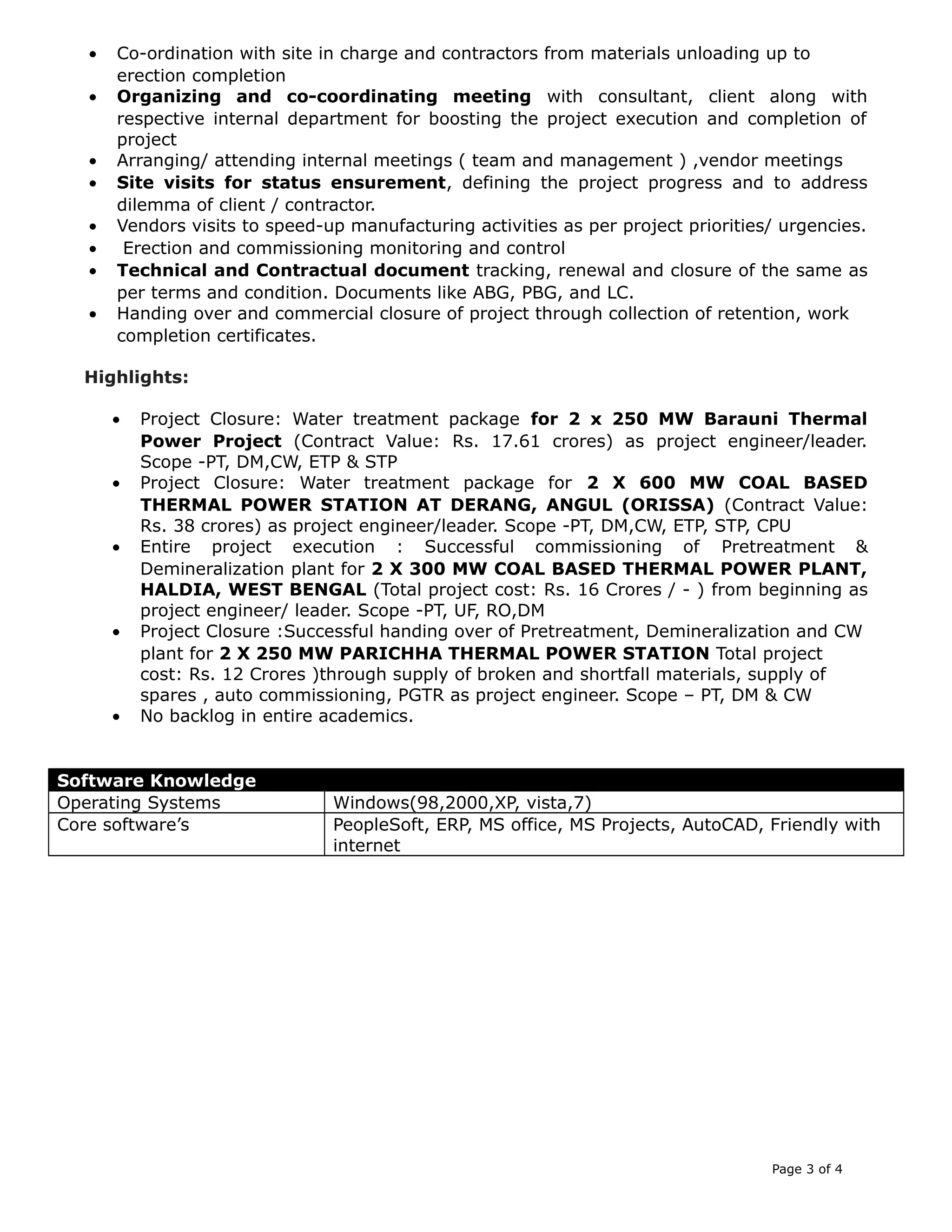 Resume- Project Management Analyst | DOC