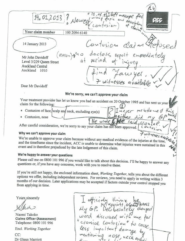 cranial fracture 41 pages evidence part 1 of 2 parts from mr. john g ...