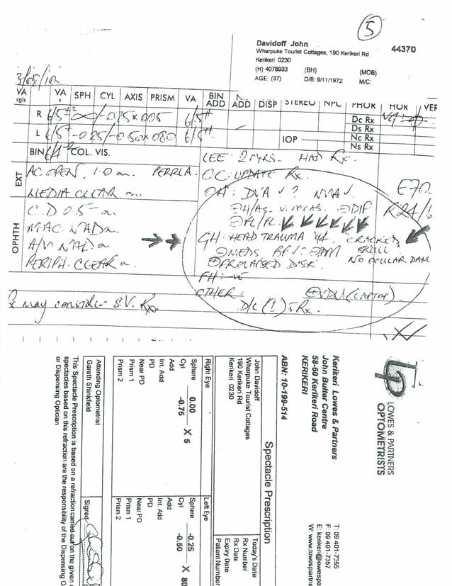 cranial fracture 41 pages evidence part 1 of 2 parts from mr. john g ...