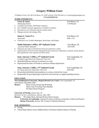 Goetz resume | PDF