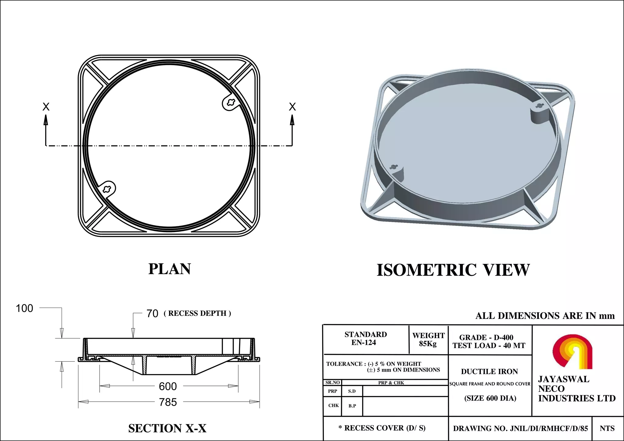 600 DIA (RECESS) D-400 | PDF