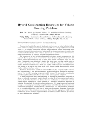 Hybrid Construction Heuristics for Vehicle Routing Problem | PDF