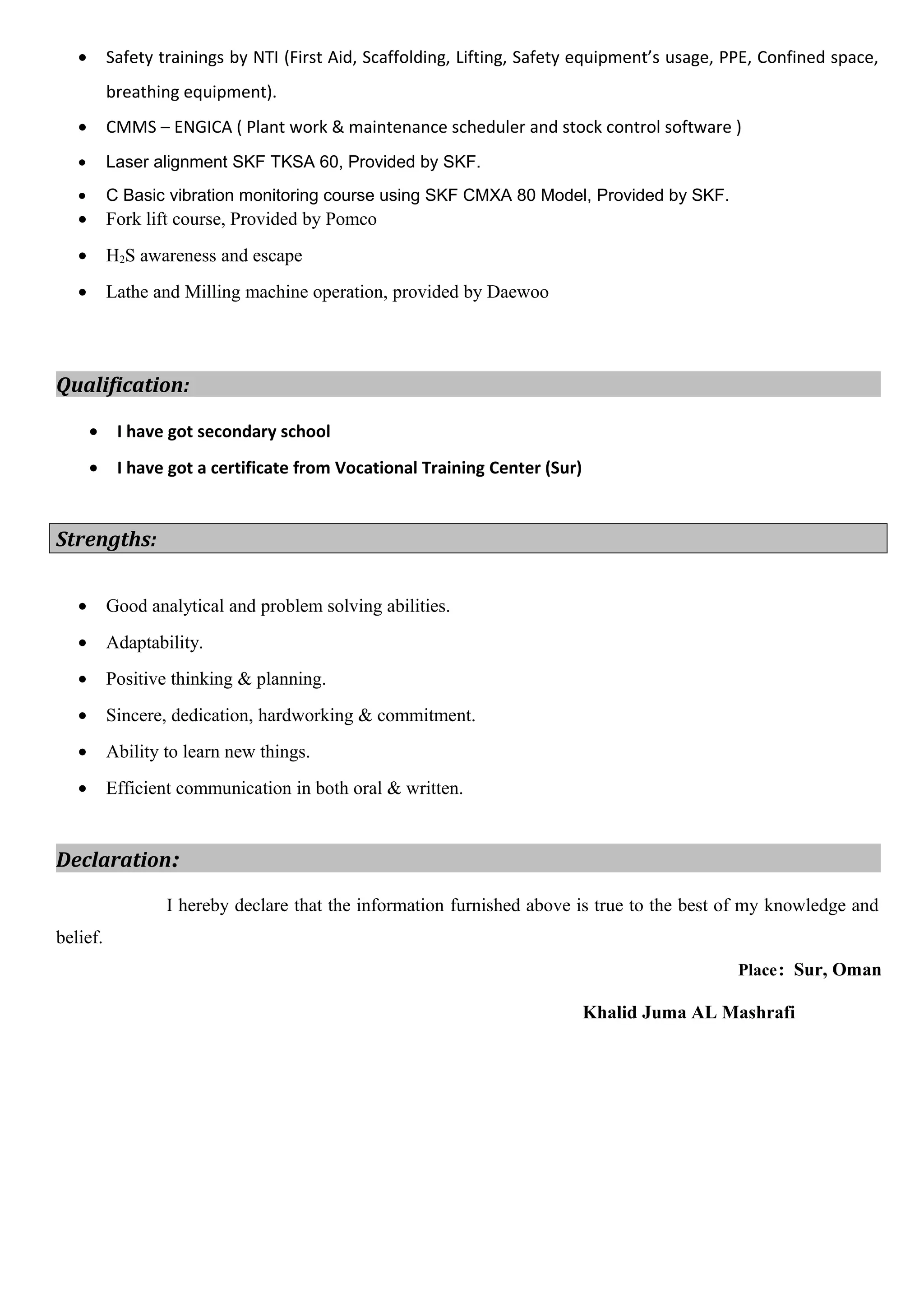 khalid RESUME 2 | DOC