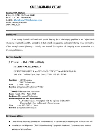 khalid RESUME 2 | DOC