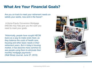 Understanding HECM Brochure | PPT