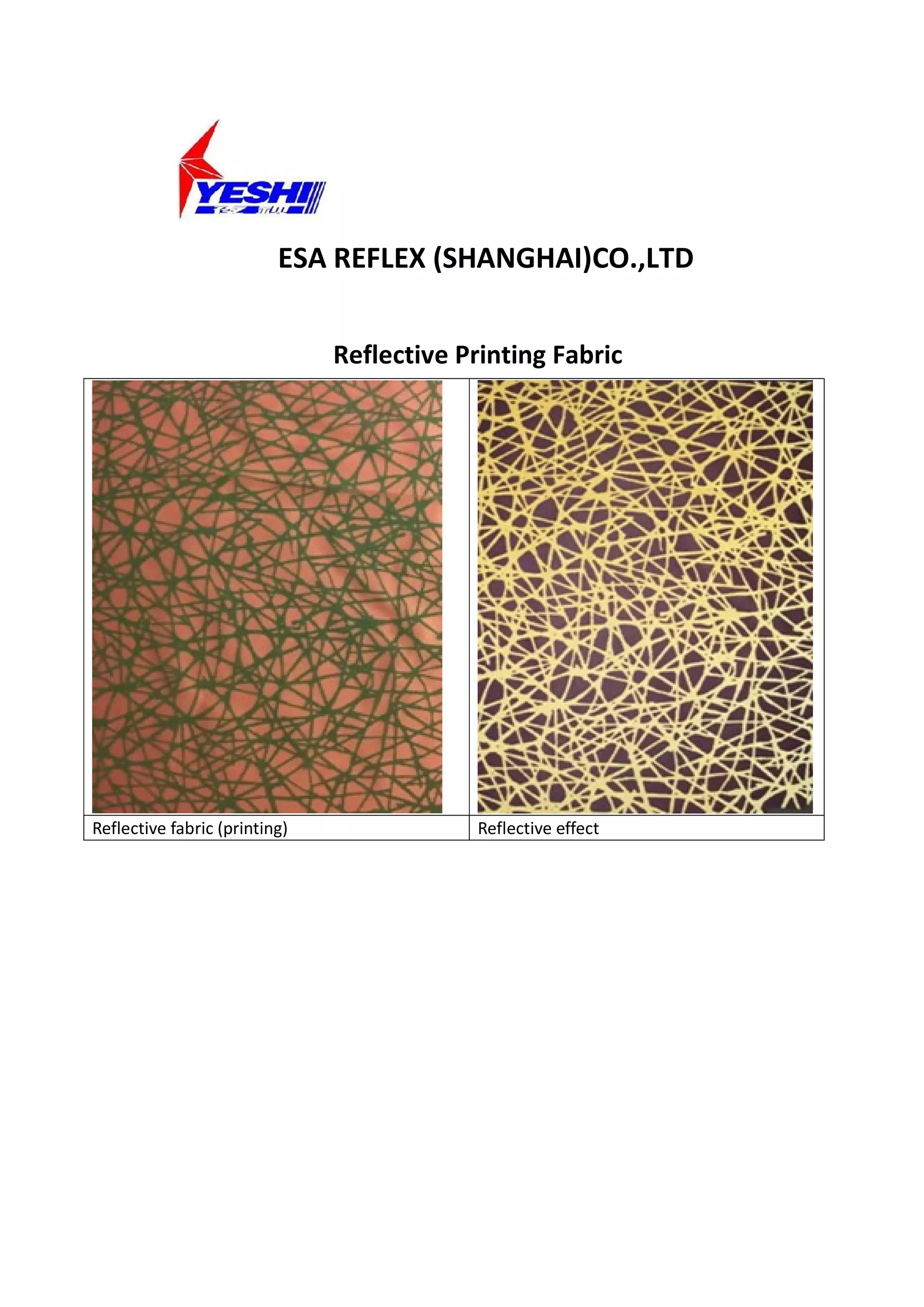 ESA Reflective products | PDF