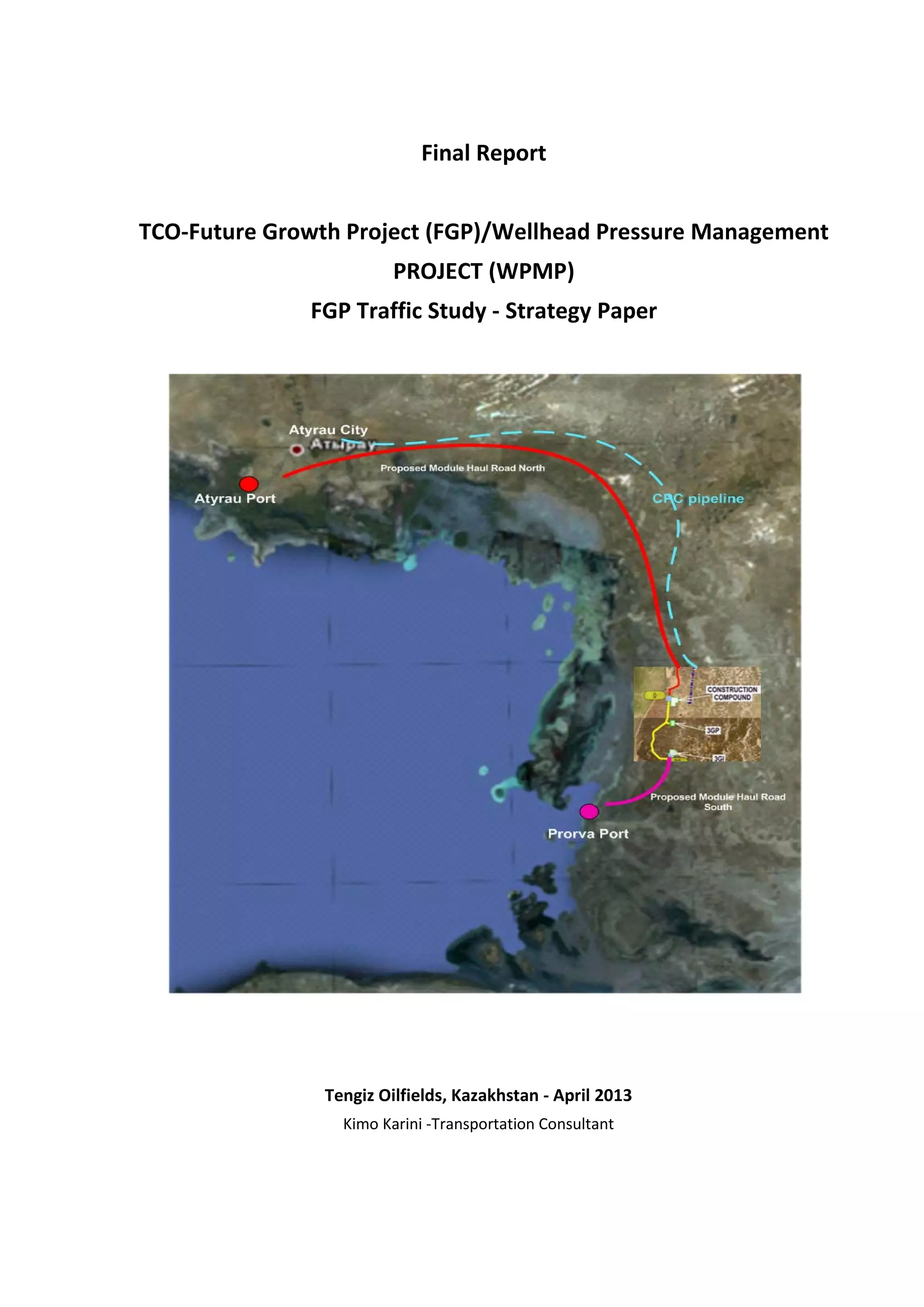 Final Report - TCO - KPJV - FGP Traffic Study- 2013, Kazakhstan | PDF
