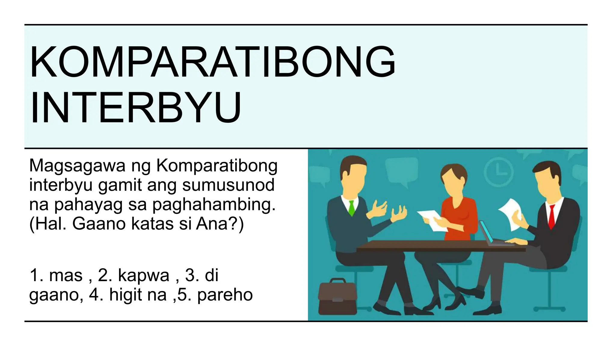 paghahambing na magkatulad at di magkatulad ppt | PPTX