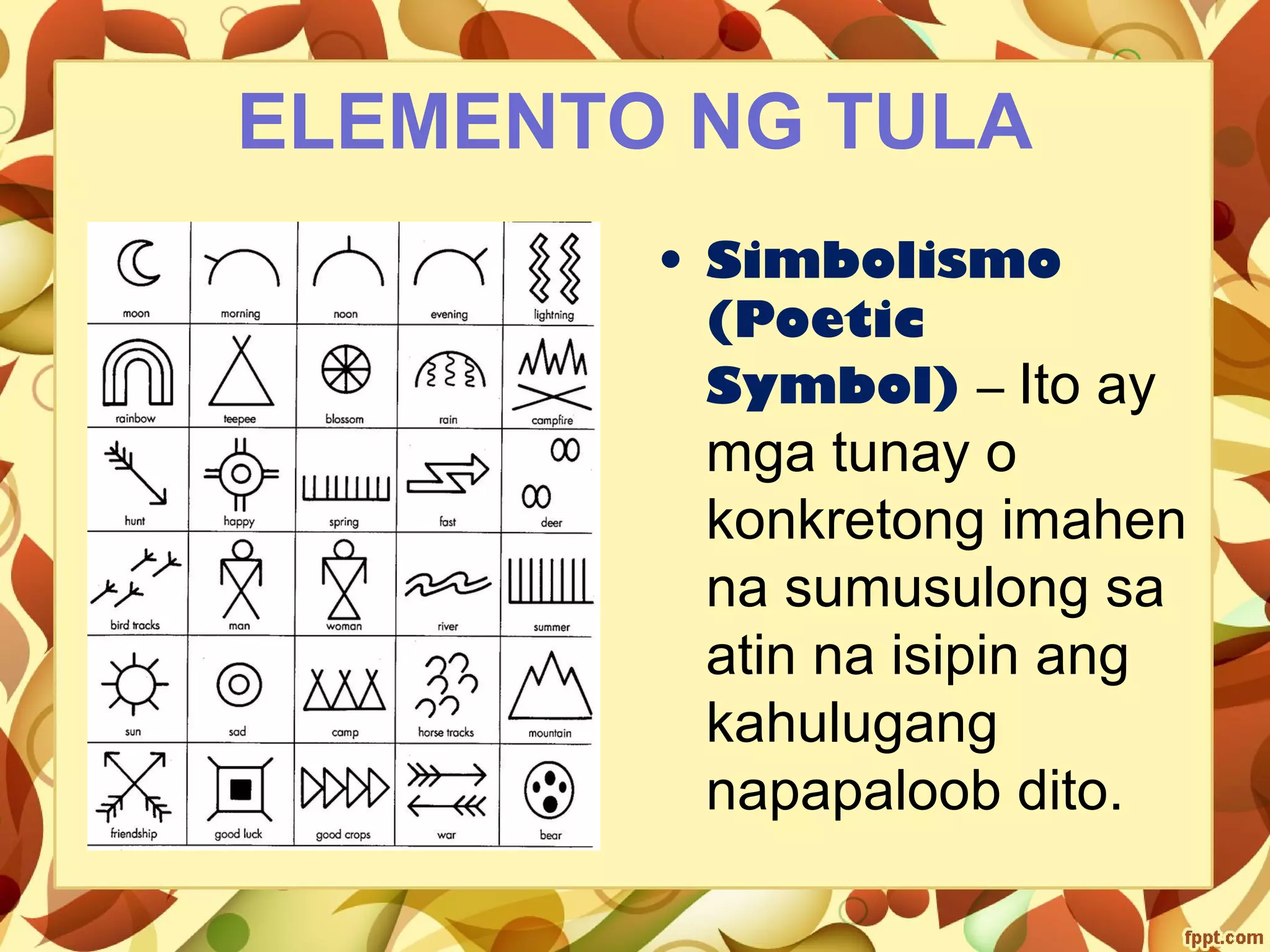 tula at ang mga elemeto | PPT