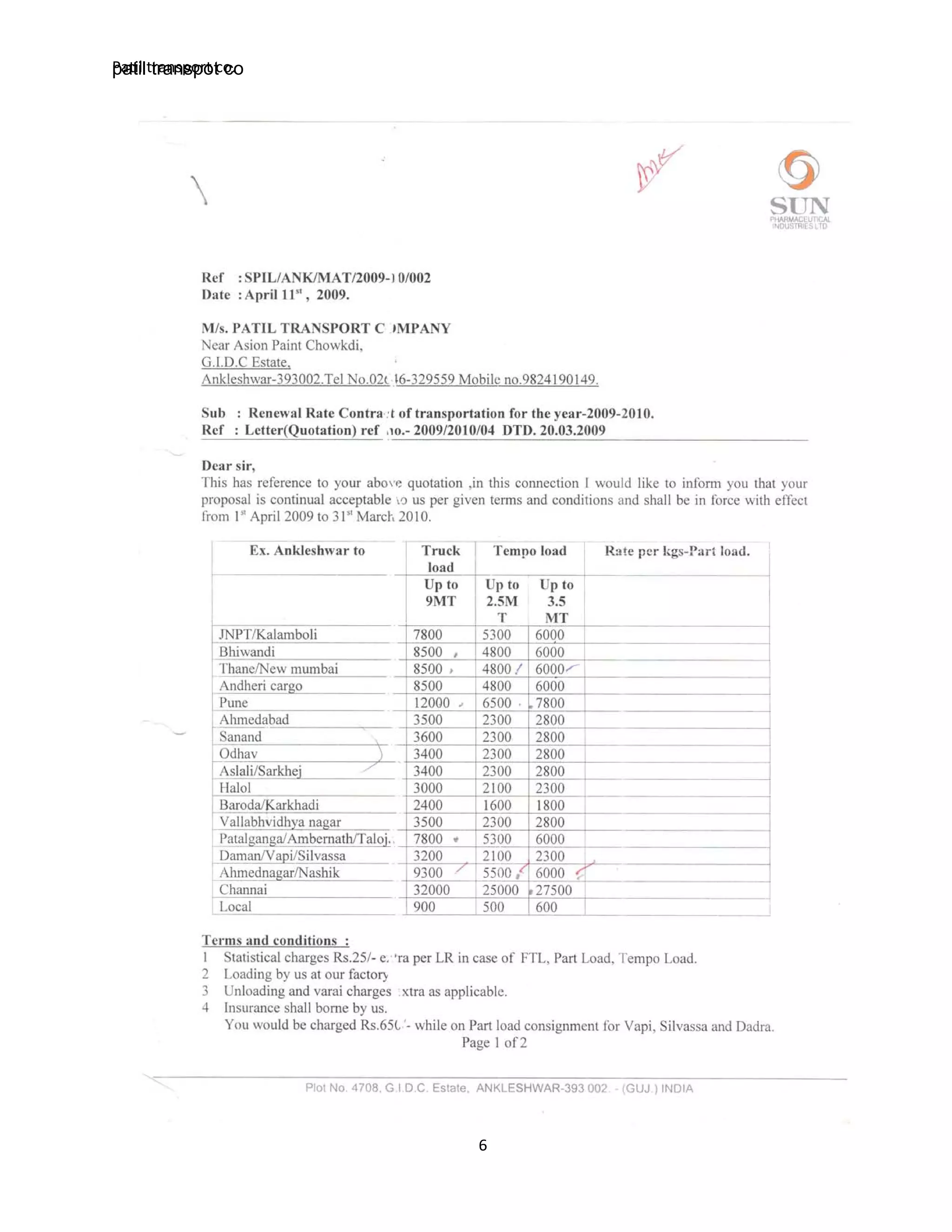 PATIL TRANSPORT COMPANY profile.pdf 4 | PDF