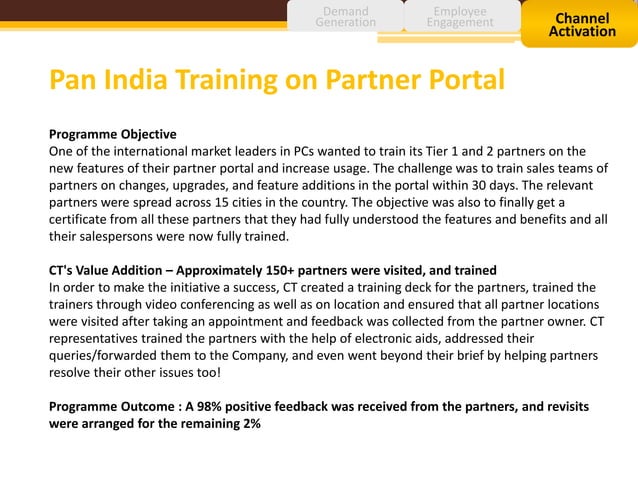 Channel Technologies Pvt Ltd. Company profile | PPTX