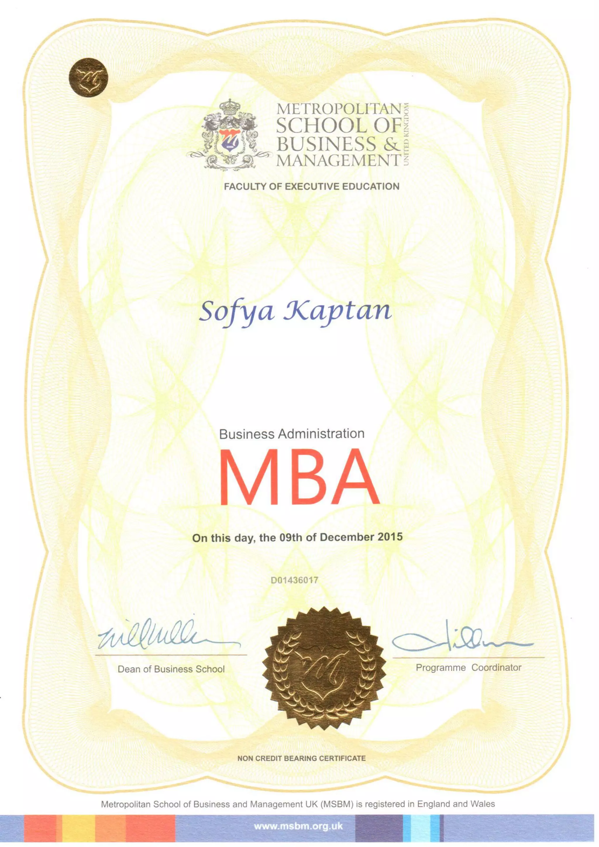 sofia mba | PDF