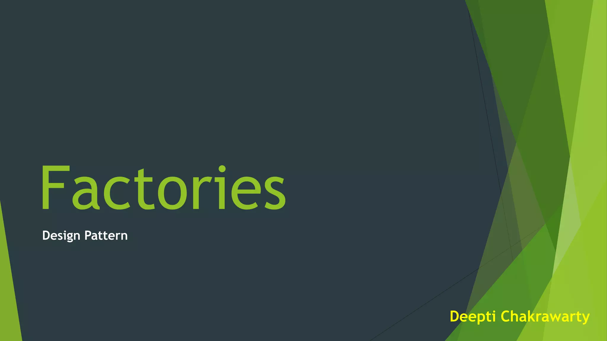 Factory Pattern | PPT