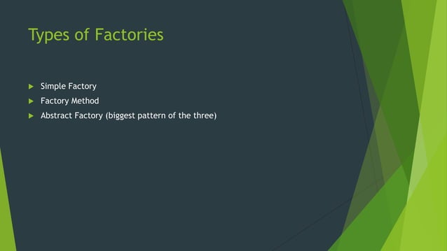 Factory Pattern | PPT