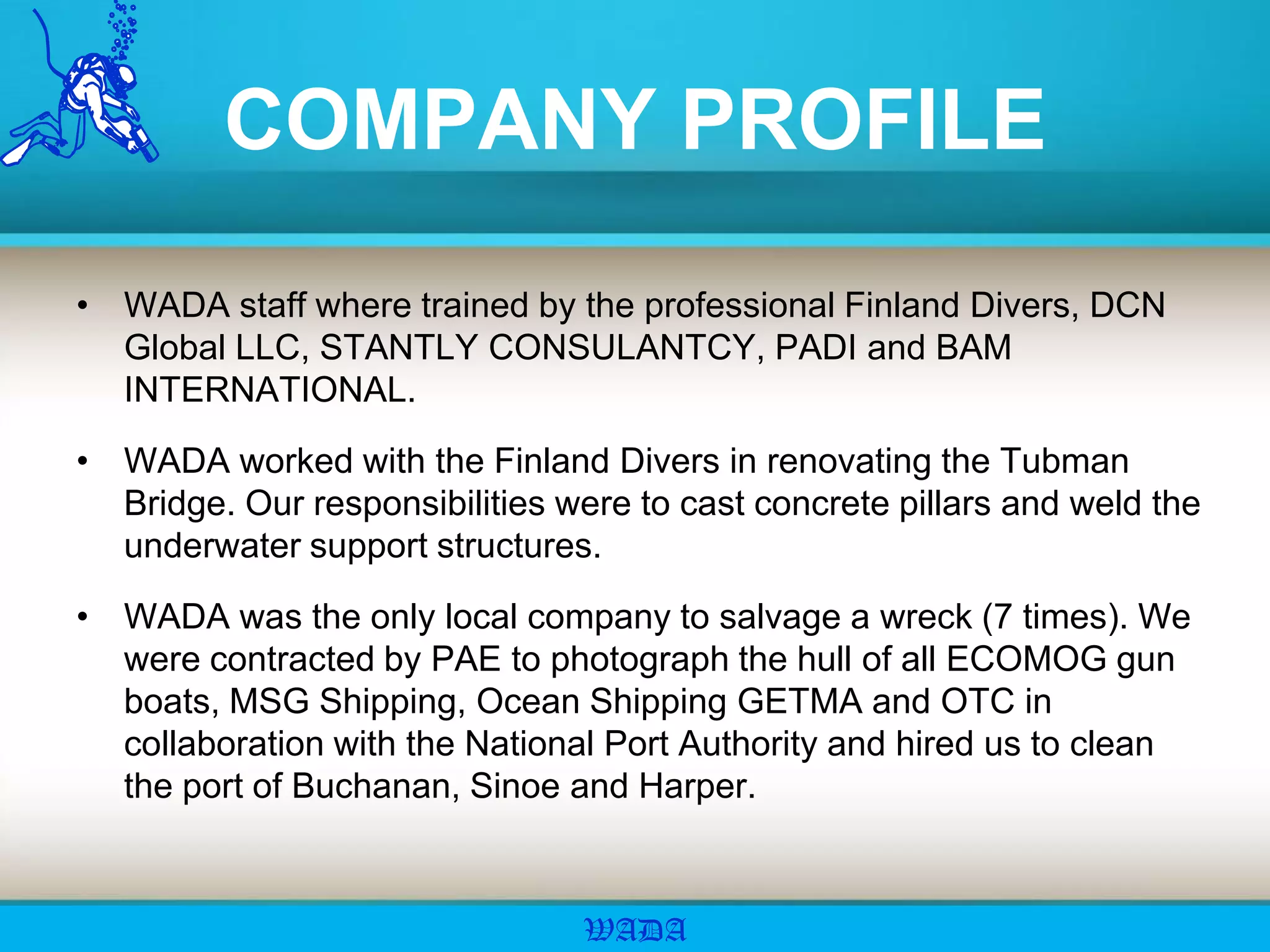 WADA Profile Presentation | PPT