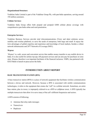 Lower Utilisation Project Vodafone vandana | PDF