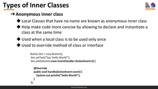 Java- Nested Classes | PPTX