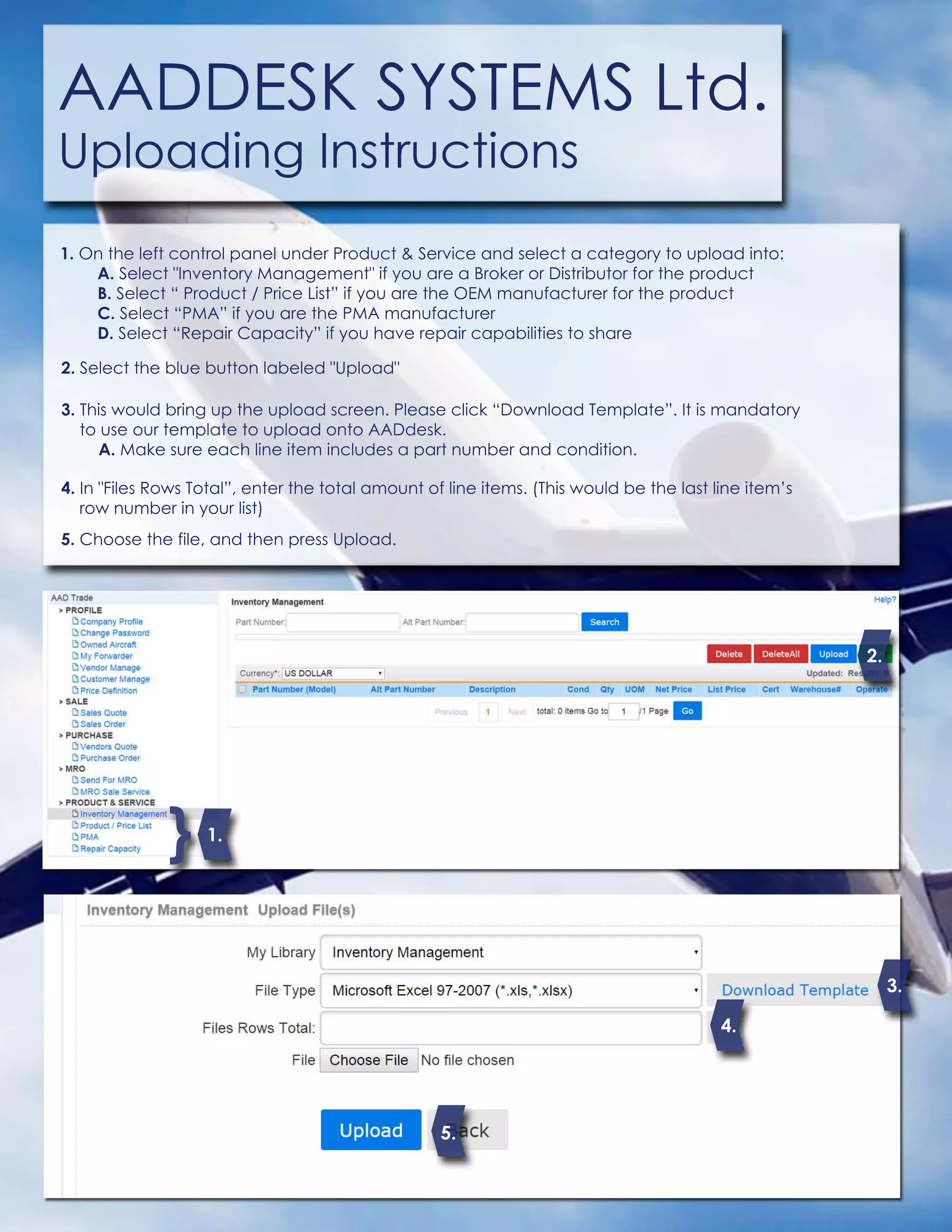 AADdesk Uploading Instructions | PDF