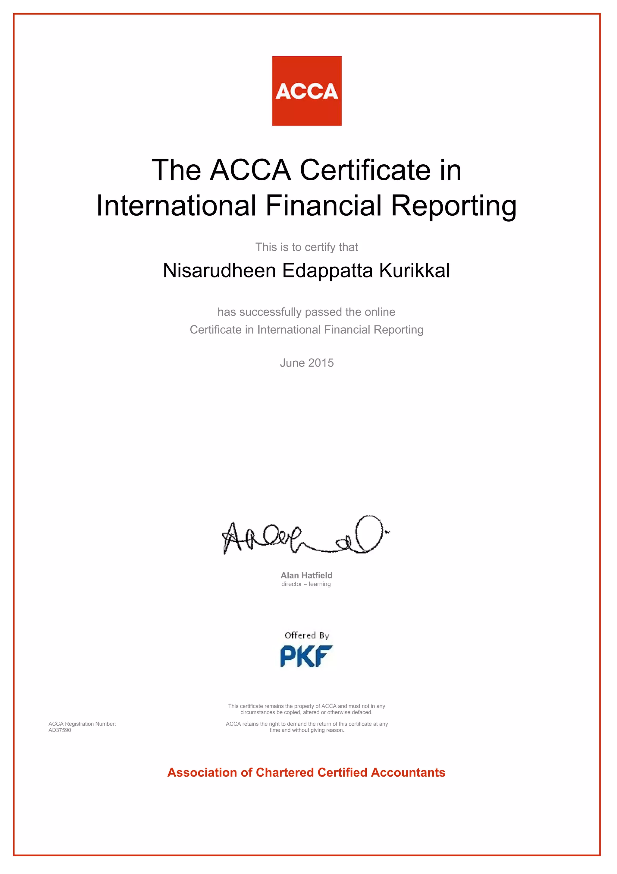 Certificate | PDF