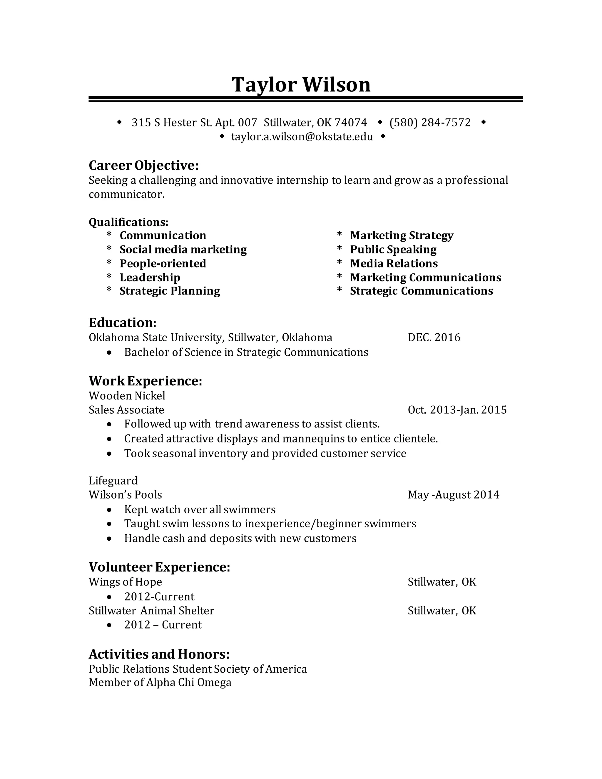 Current Resume | DOCX