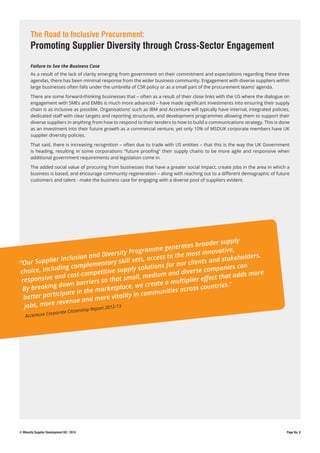 Road-to-Inclusive-Procurement-MSDUK-Report | PDF