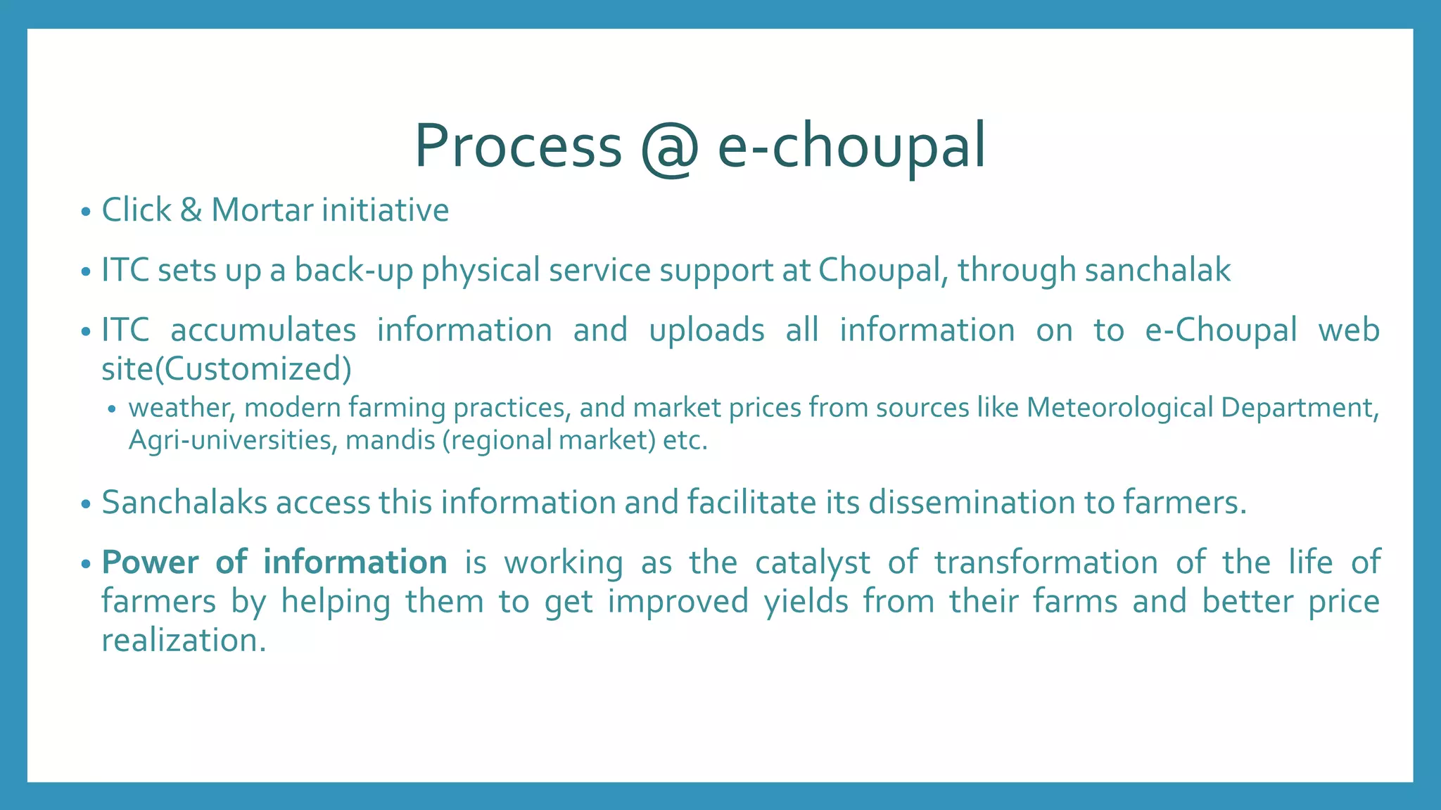 ITC E-Choupal | PPTX