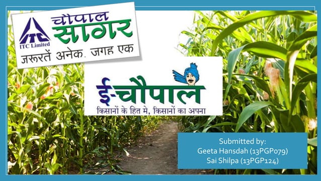 ITC E-Choupal | PPTX | Agriculture | Industries