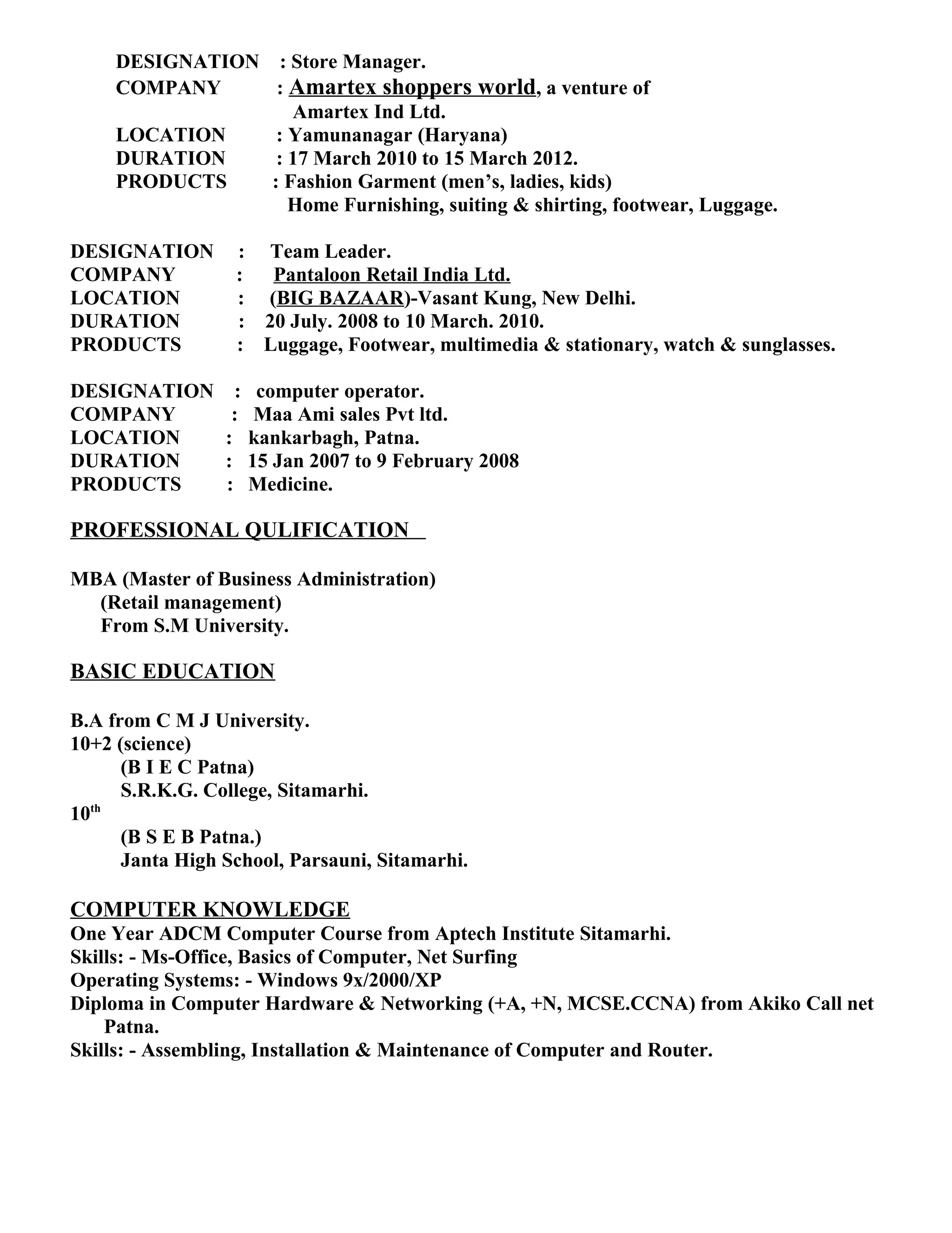 madhurendra | DOC | Business | Business and Finance