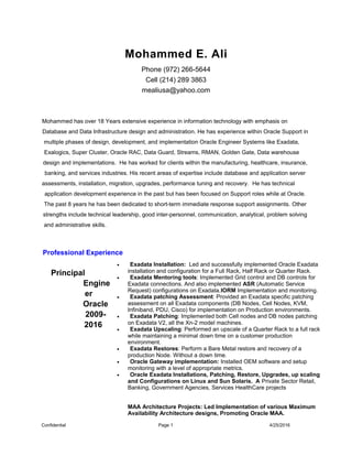 Resume_Mohammed_Ali_Oracle | PDF