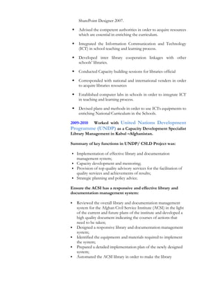 Mohammad Rasool Khan's CV | PDF