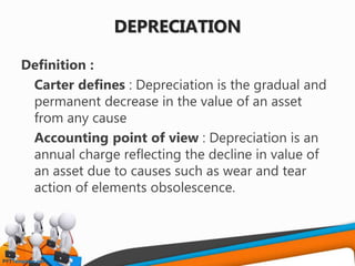 UNIT V DEPRECIATION | PPSX