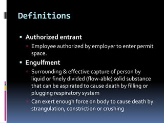 CONFINED SPACE ENTRY # PRESENTED BY EKEMEZIE E | PPTX