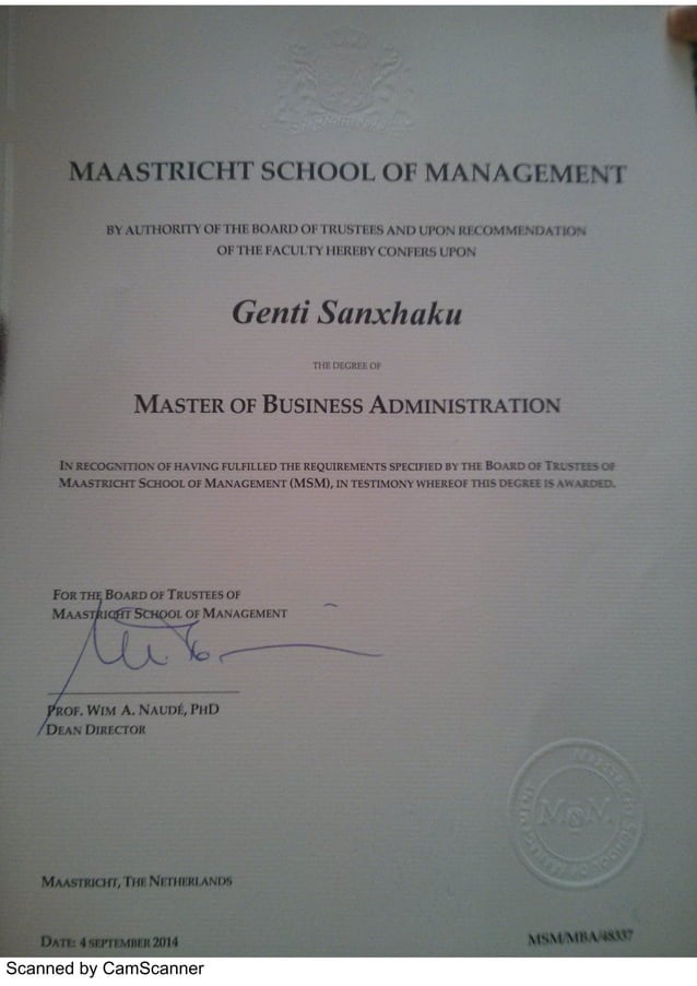 MBA diploma | PDF