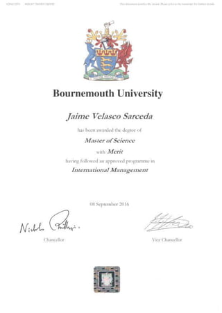 Masters Degree | PDF