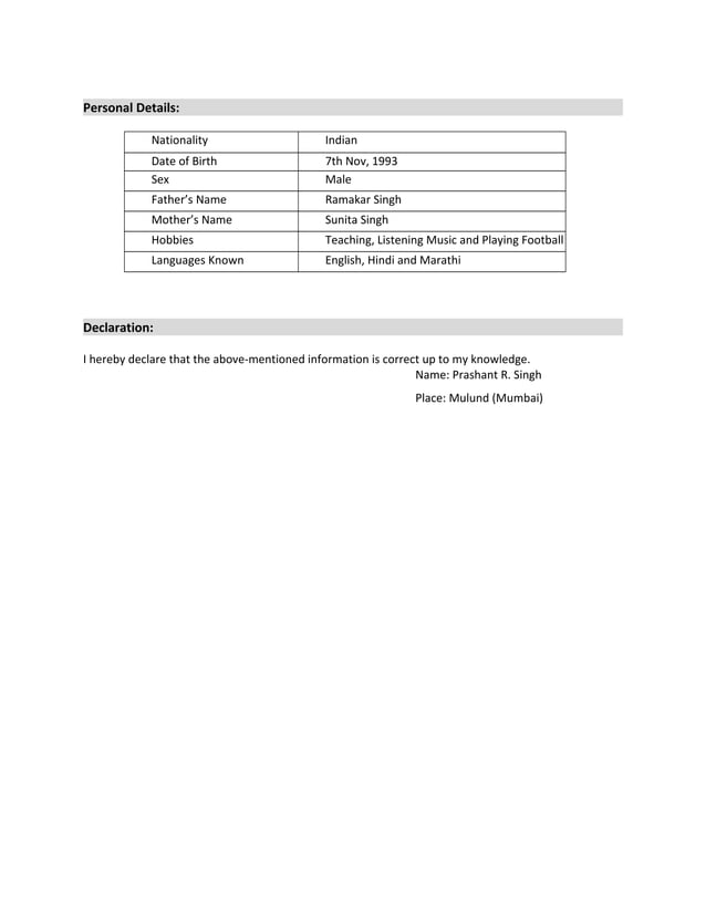 PrashantSingh_Resume | PDF