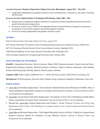 CV-Arjun Saha | PDF